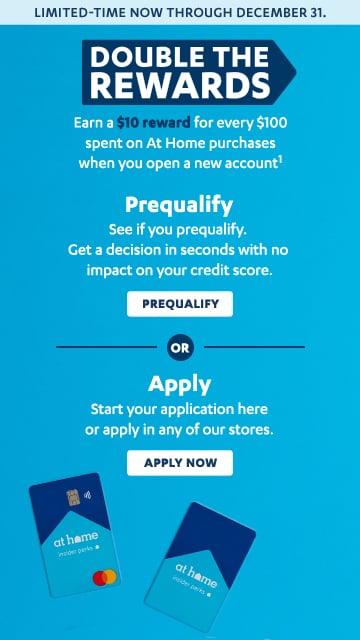 Apply for the At Home Insider Perks Credit Card | At Home