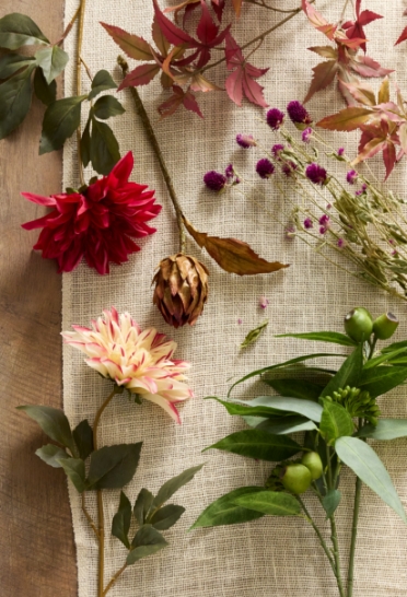 Fake Grass Artificial Flowers & Greenery Set - Outdoor Fake Plants ...