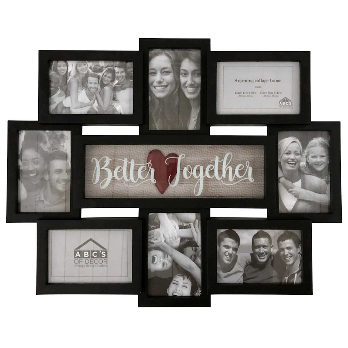 8-Opening Better Together Collage Picture Frame, 22x18