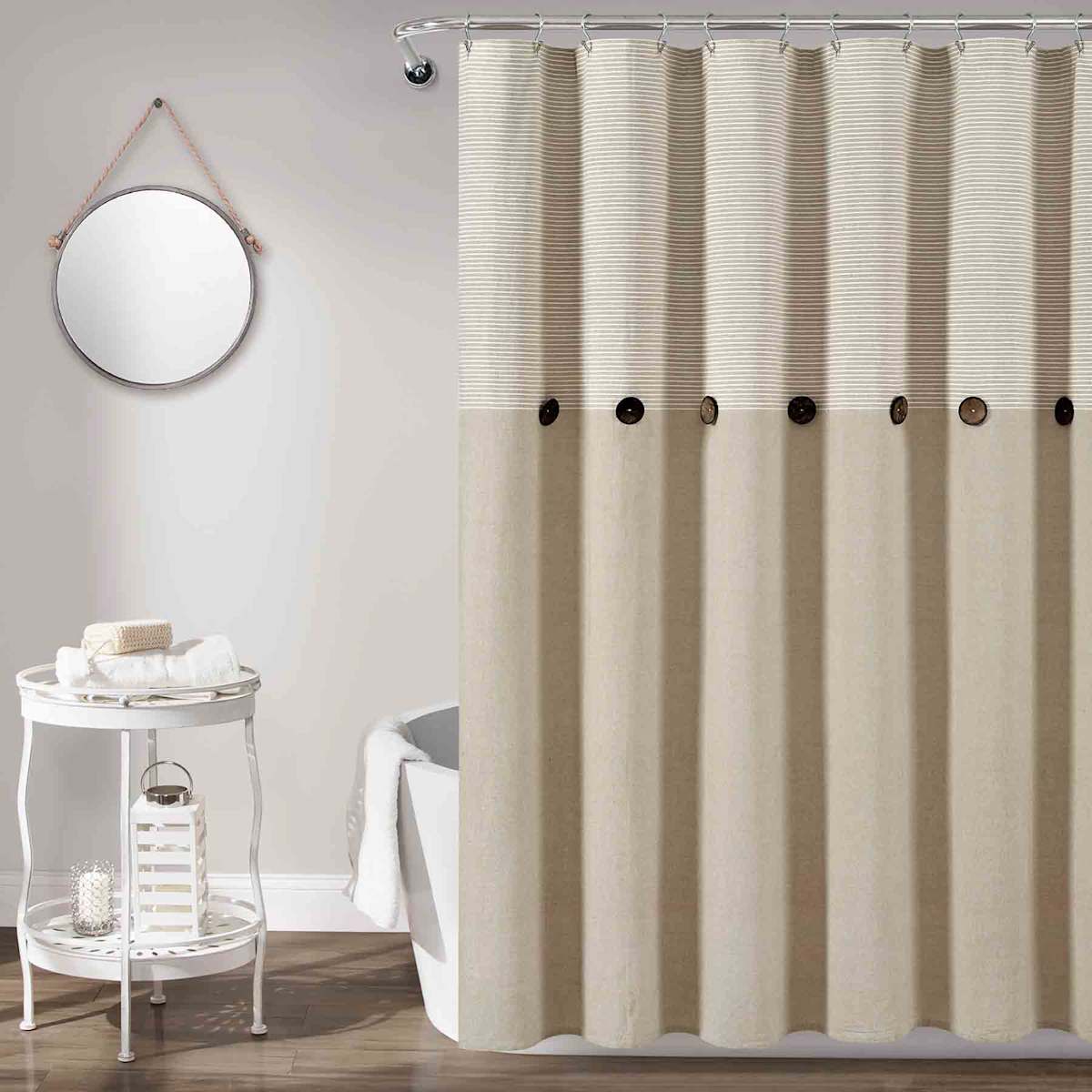 Pleated shower curtain store