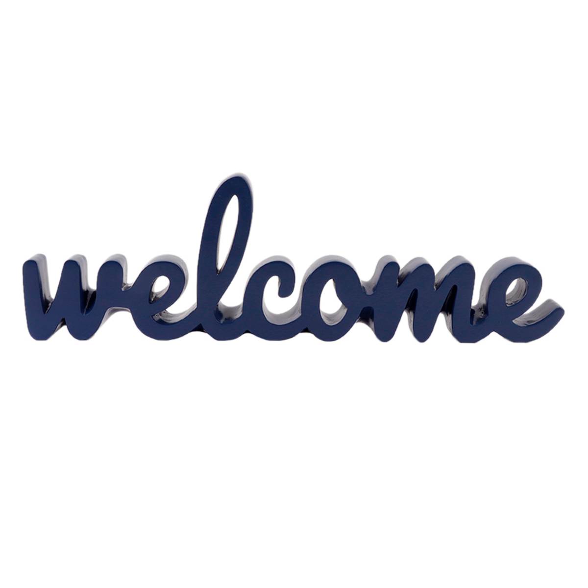 Honeybloom Welcome Cutout Table Sign, 14x4