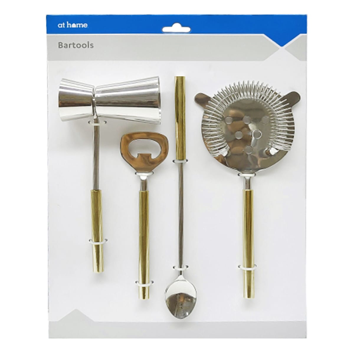 4-Piece Gold Metal Bar Tool Set