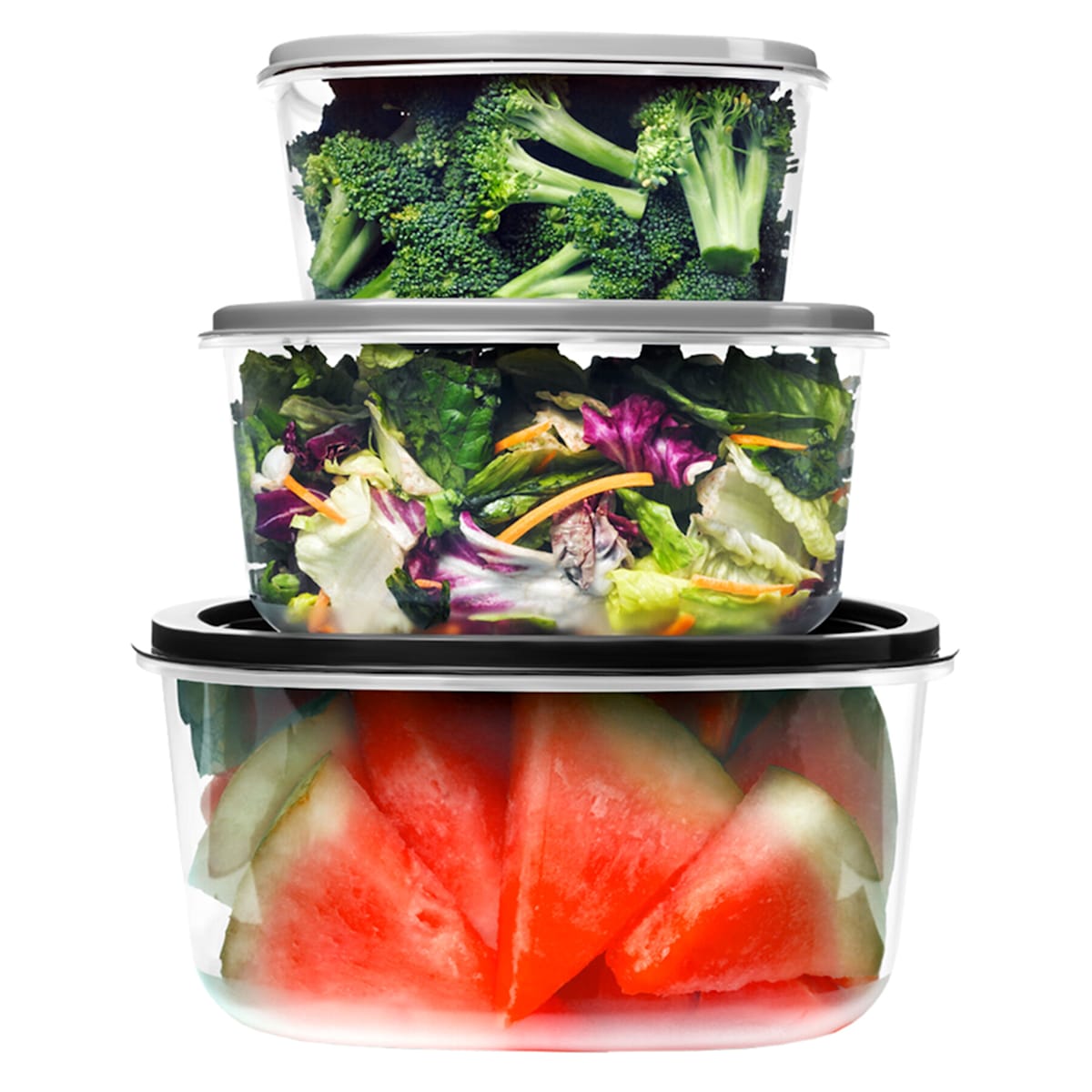 10-Piece Square Plastic Food Storage Set with Lids