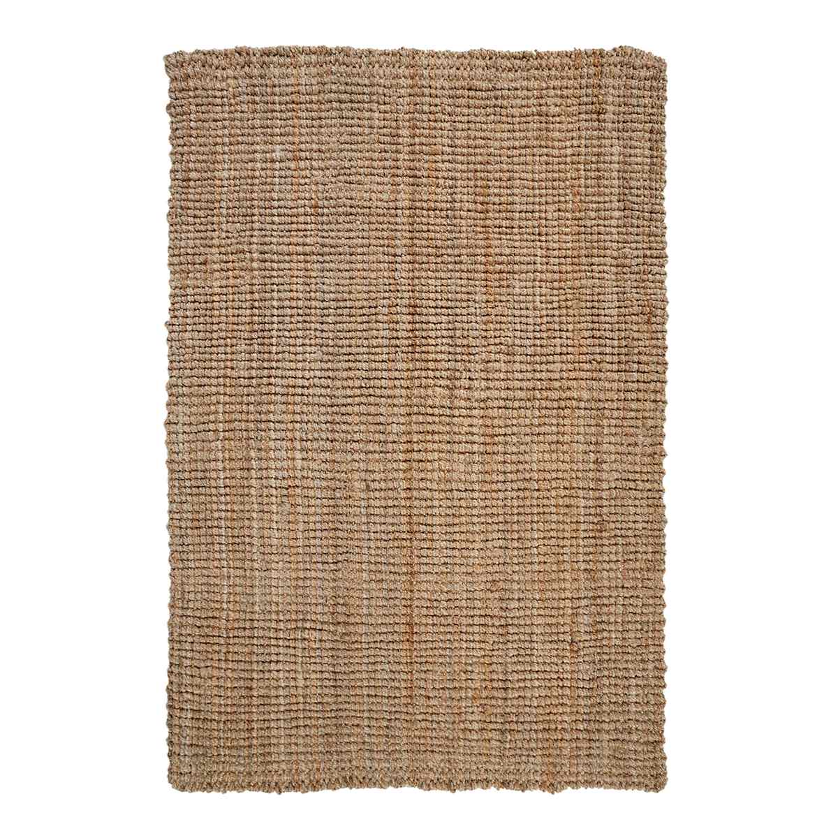 (B181) Honeybloom Jute Boucle Woven Area Rug, 5x7