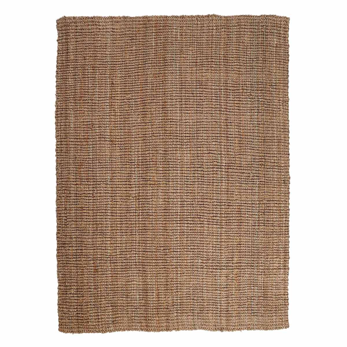 (B181) Jute Boucle Woven Area Rug, 7x9