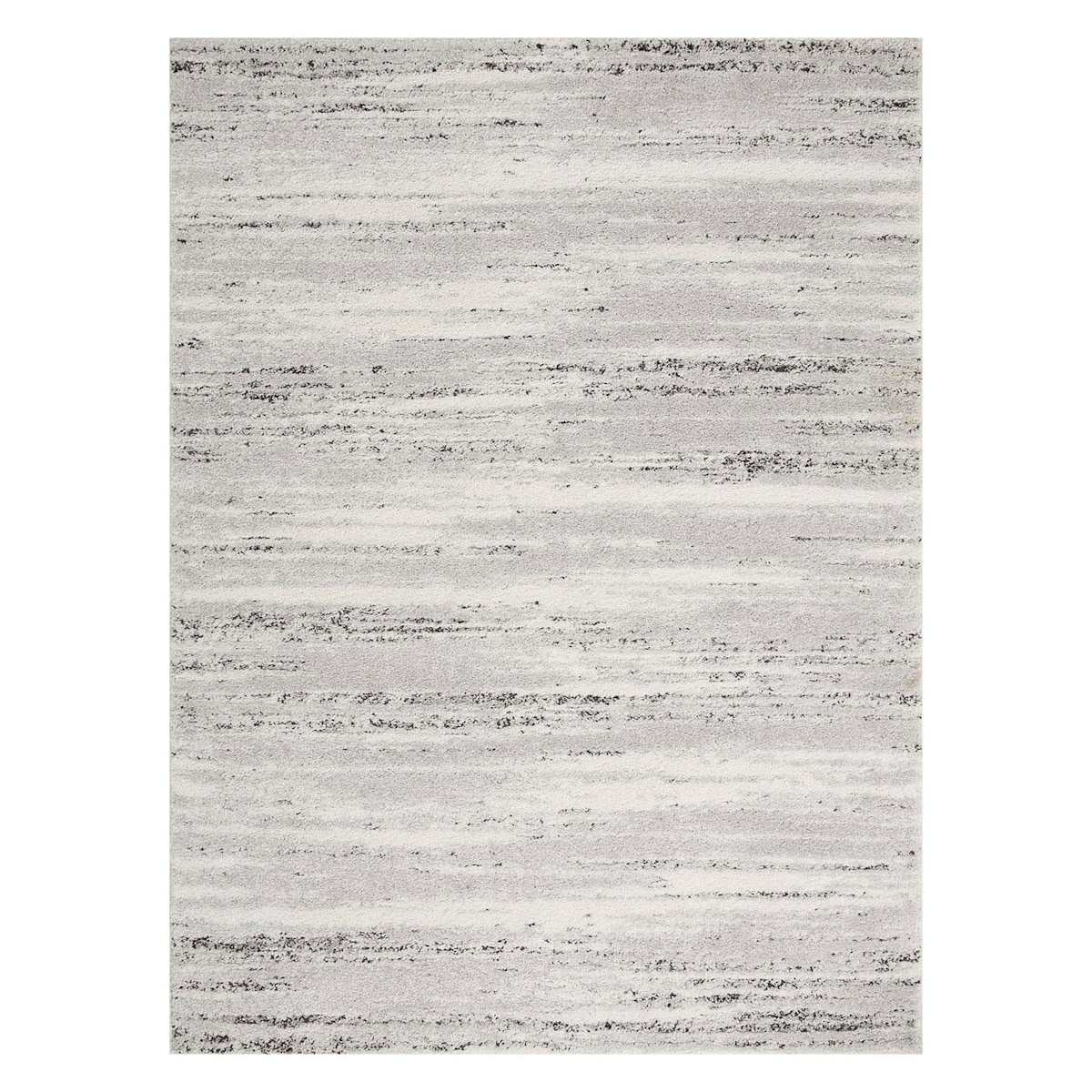 (B808) Boulder Ivory & Grey Area Rug, 8x10