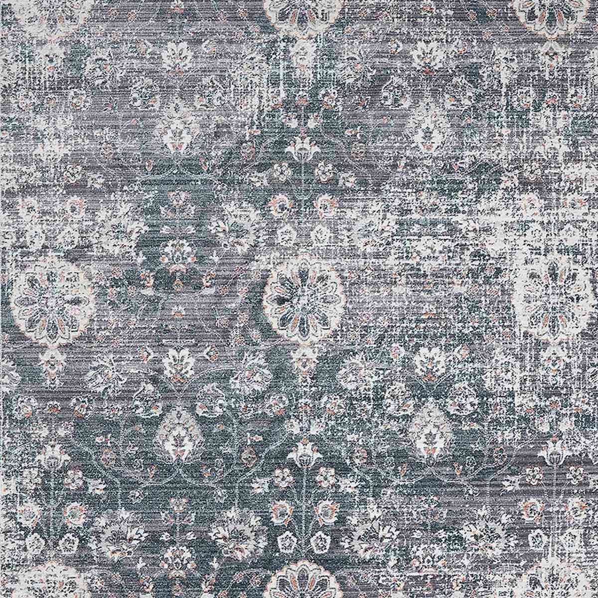 (B807) Honeybloom Cypress Grey Medallion Area Rug, 8x10