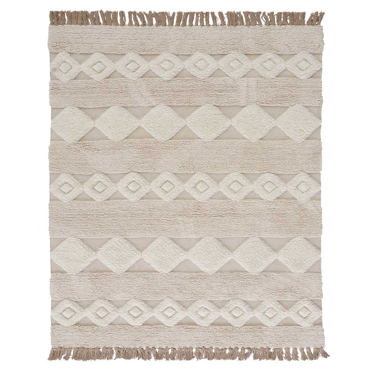 St. Marco Ivory Flatweave Diamond Design Accent Rug 3x5 | Accent Rugs ...