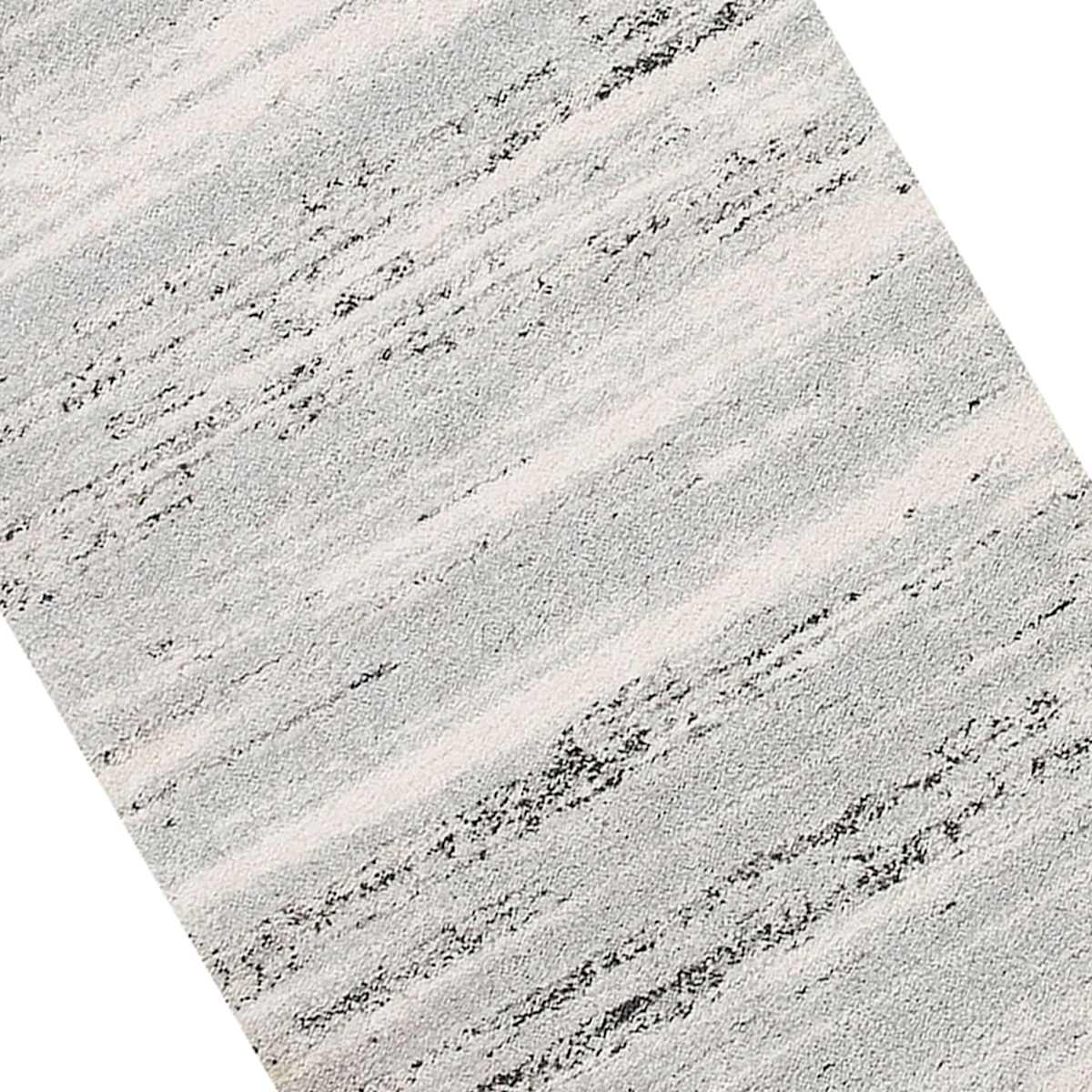 (B808) Boulder Ivory & Grey Runner, 2x7
