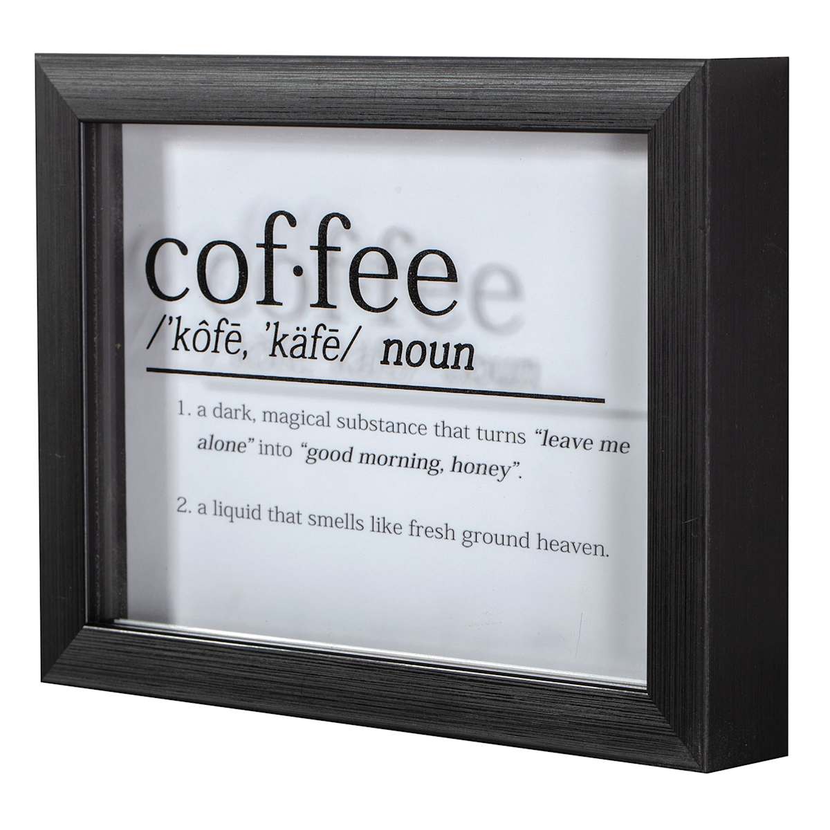 Coffee Definition Block Sign, 8x6