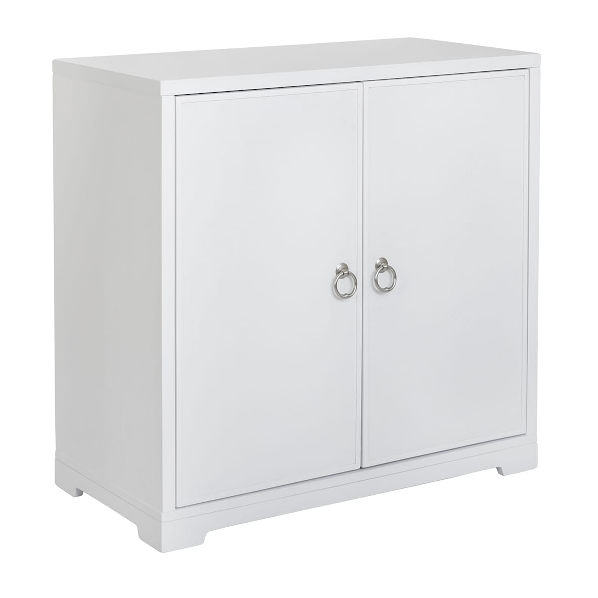 White 2 door cabinet with shelves store