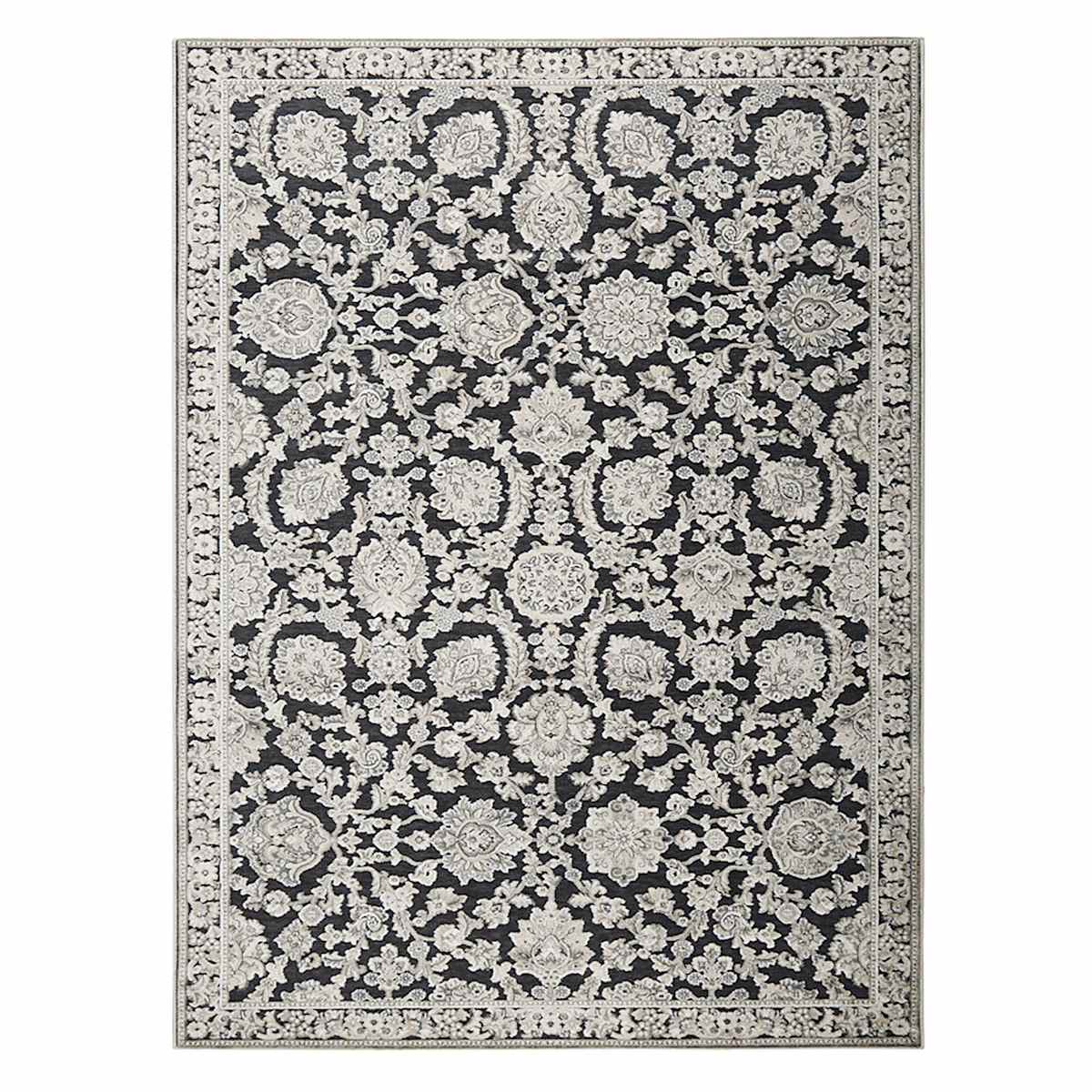 Tiffany Grey Floral Area Rug 5x7 | At Home