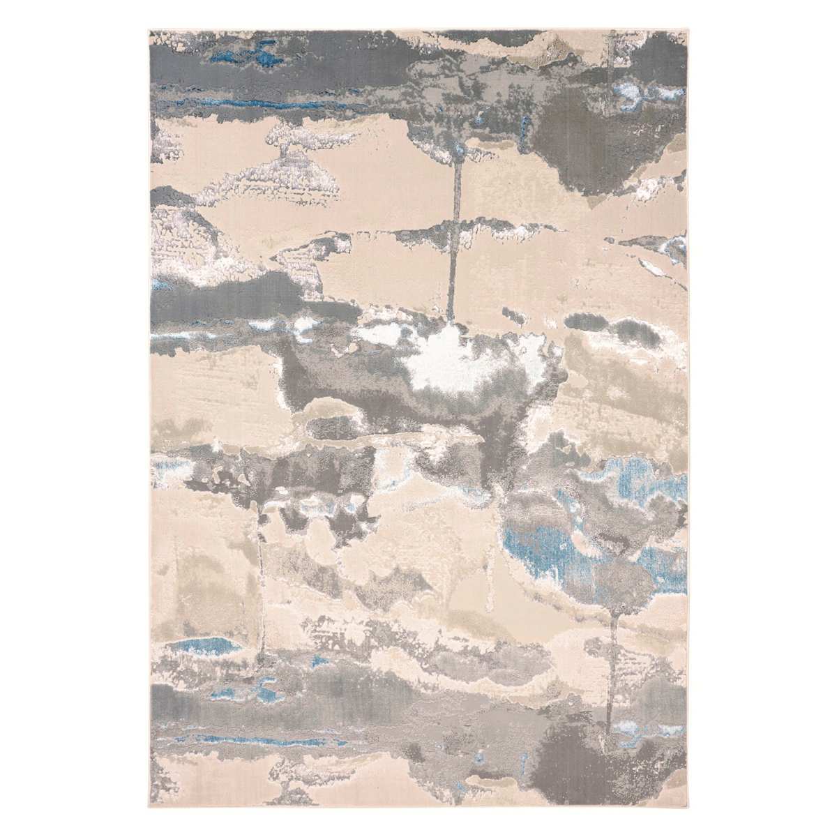 Cavallo Grey Abstract Area Rug 5x7 | At Home