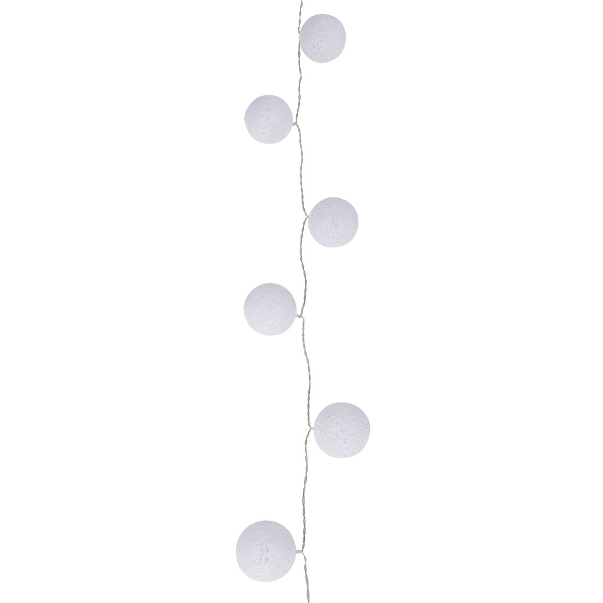 10-Pack Cotton Ball String Lights