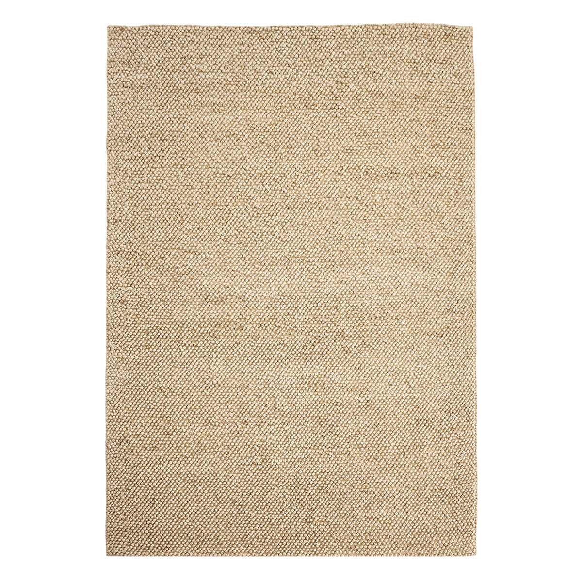 (B770) Gravel Beige Textured Area Rug, 5x7