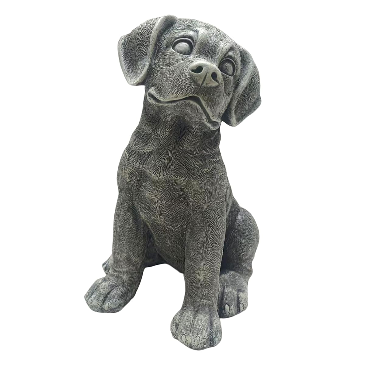 Sitting Puppy Outdoor Garden Statue, 11" | At Home