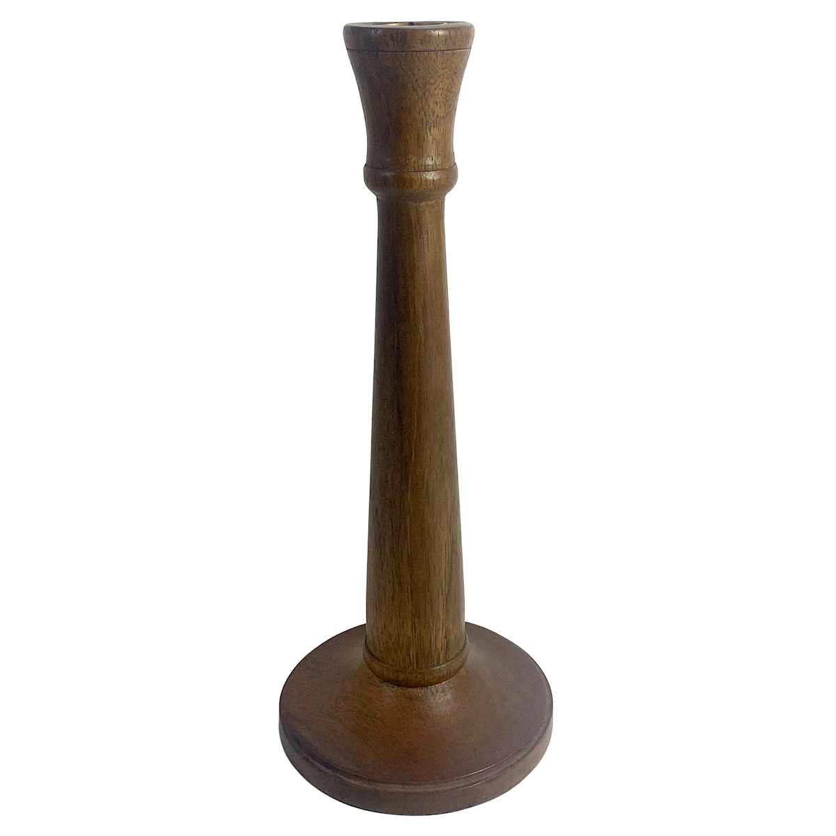 Wood Taper Candle Holder, 10"