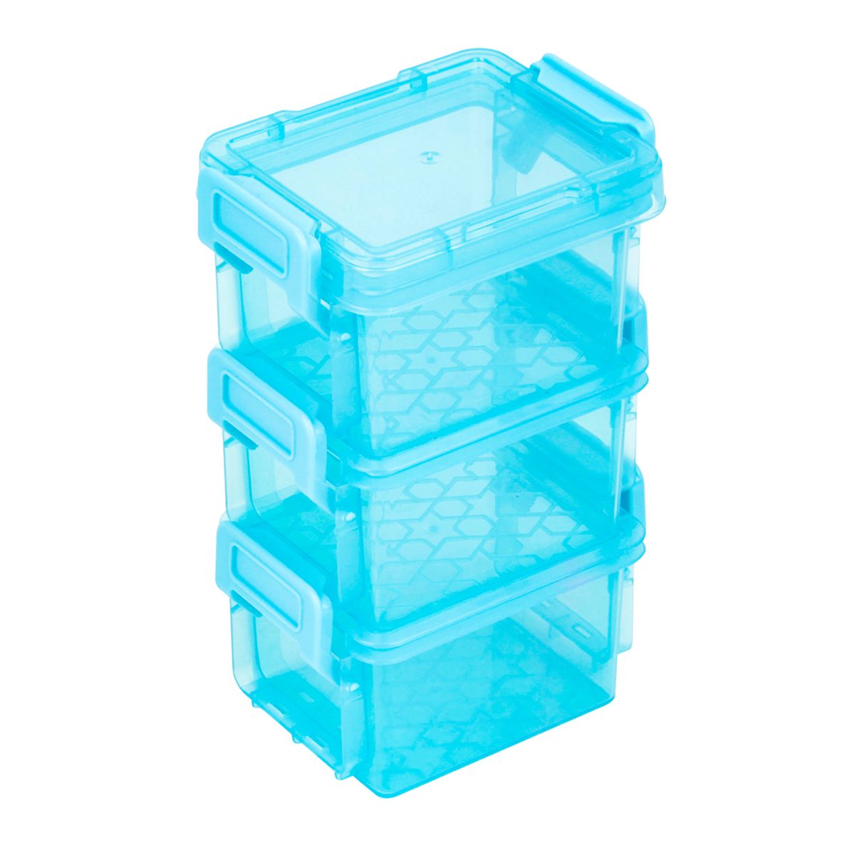 Set of 3 Blue Storage Box, 0.15l