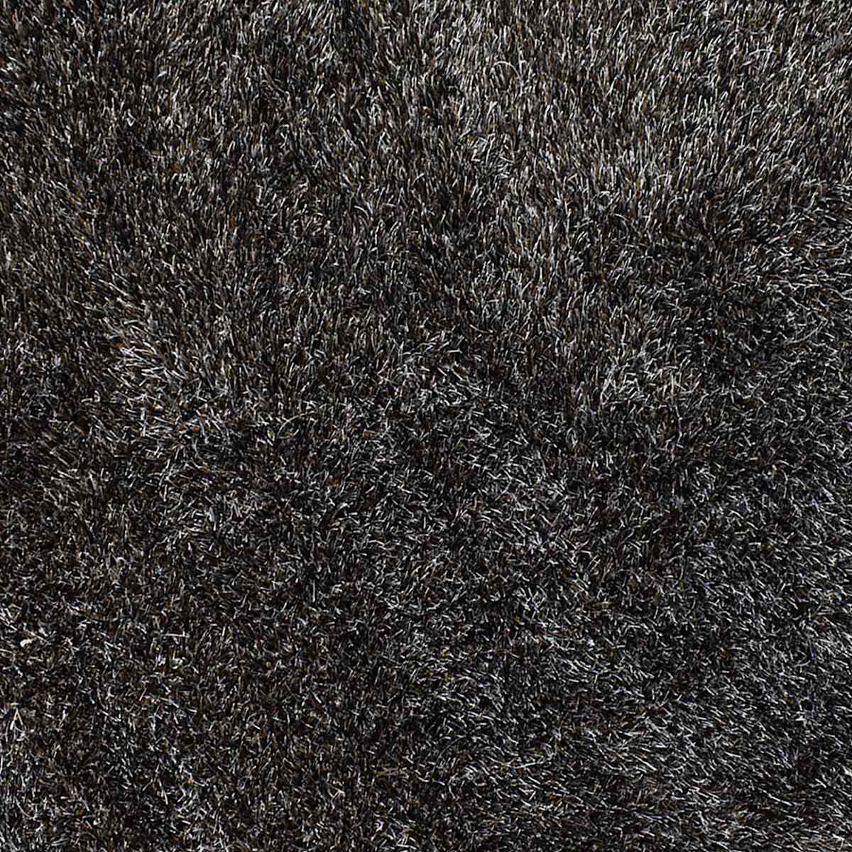 C198 Eve Silver and Black Shag Area Rug 4x7 | Shag Rugs | At Home