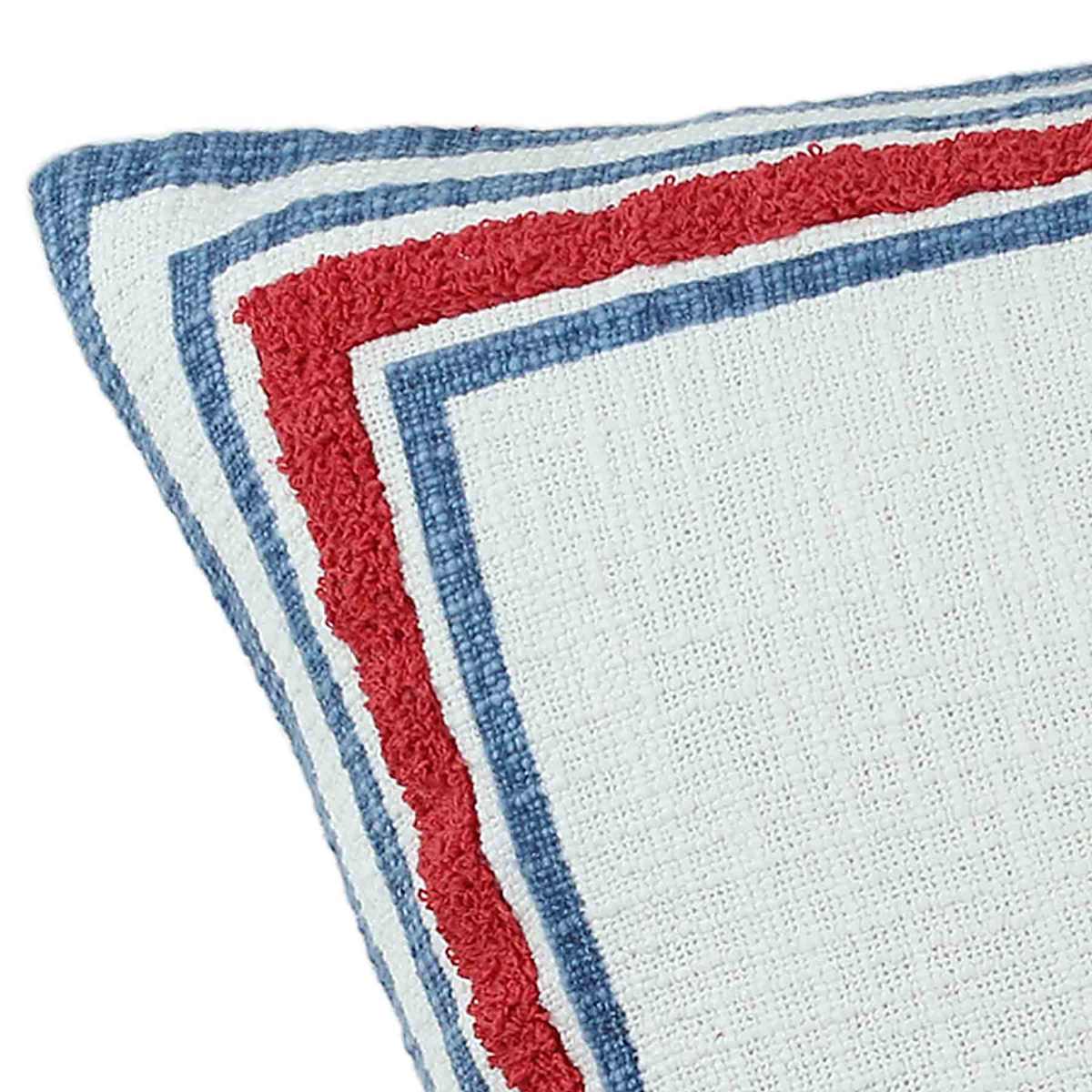 Providence Red, White & Blue Striped Woven Throw Pillow, 18"