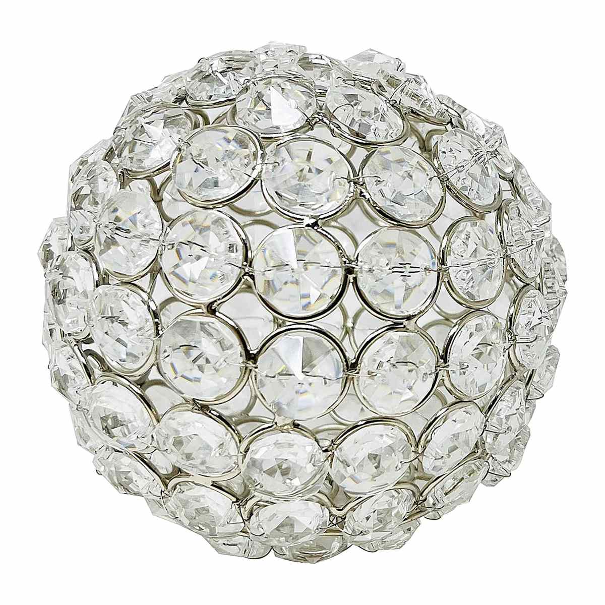 Set of 3 Clear Crystal Orb Set