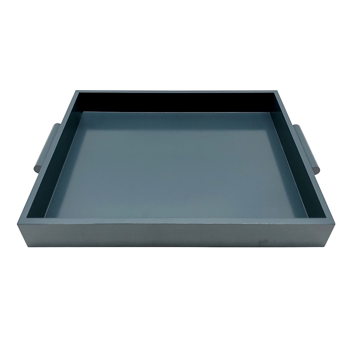 Tracey Boyd Teal Wood Tray, 17x12