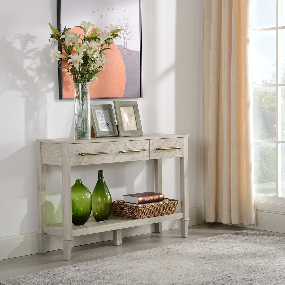 Providence Kate Console Table Grey | At Home