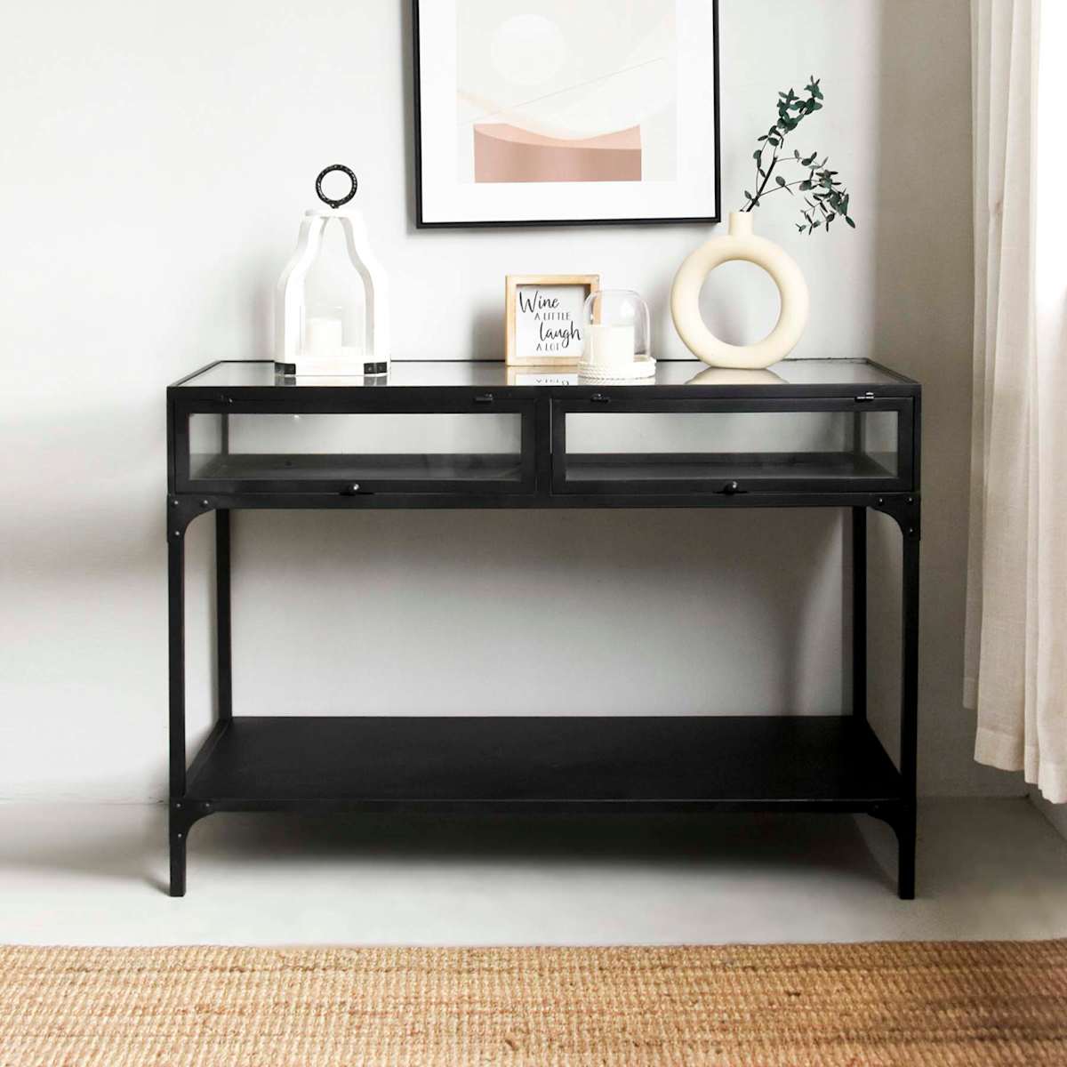 Honeybloom Sage Frost Console Table | At Home