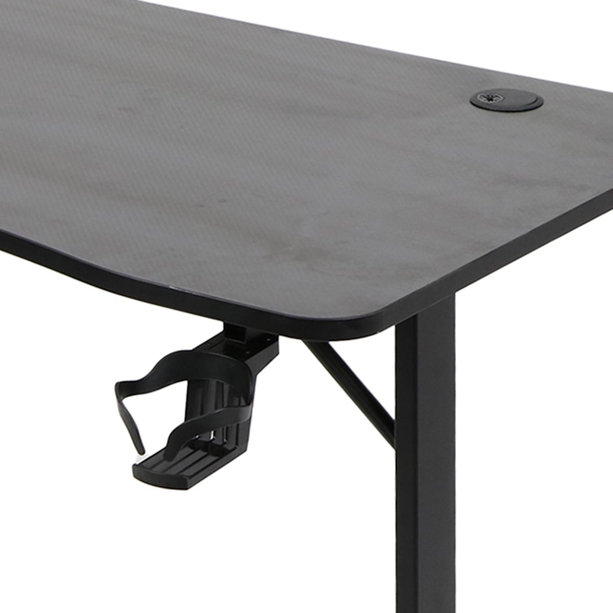 Talon Metal Gaming Desk, Black