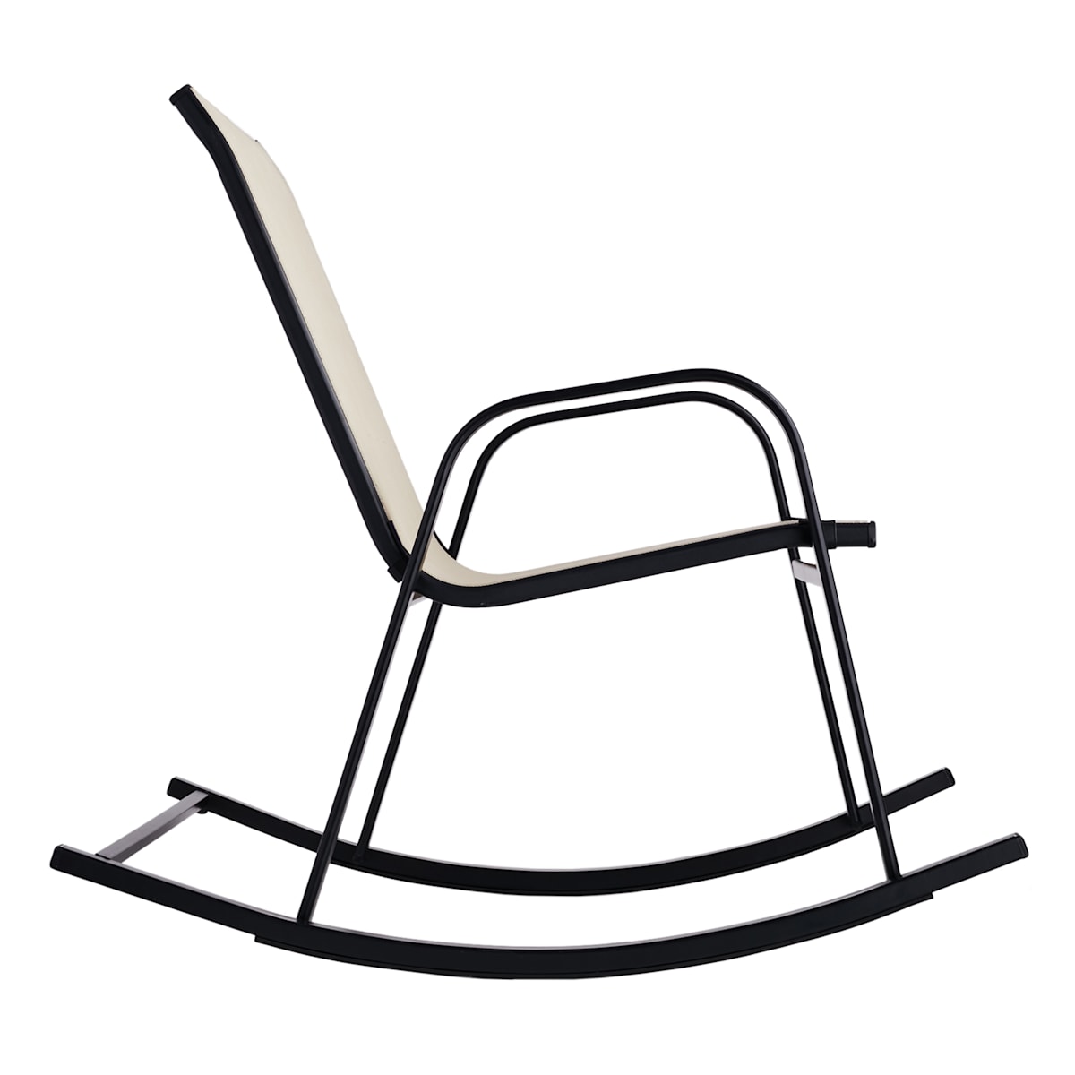 Tan Sling Patio Rocking Chair | At Home