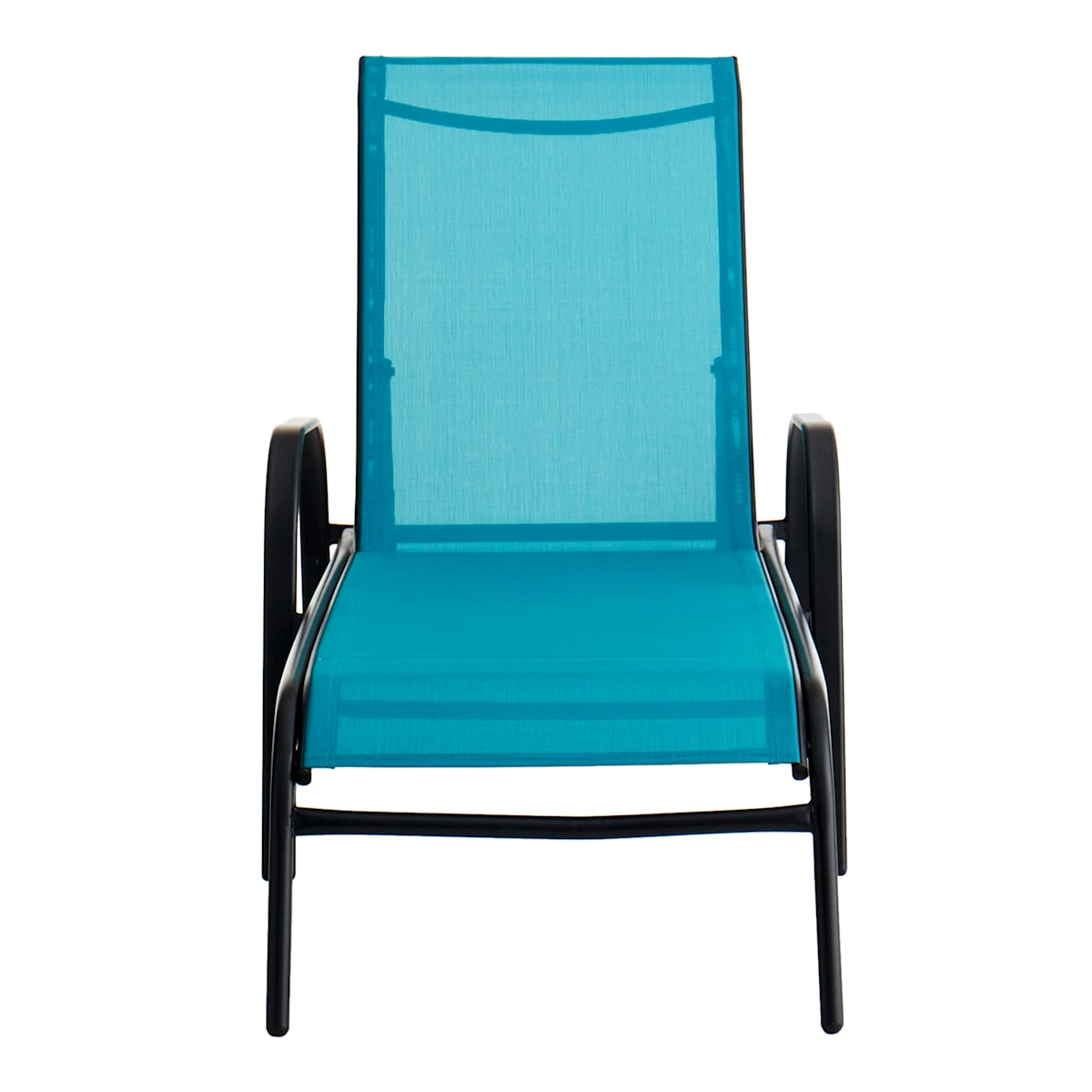 Stackable Teal Sling Patio Chaise Lounge Chair At Home