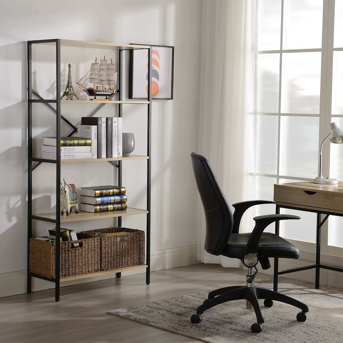 Metal bookshelf store