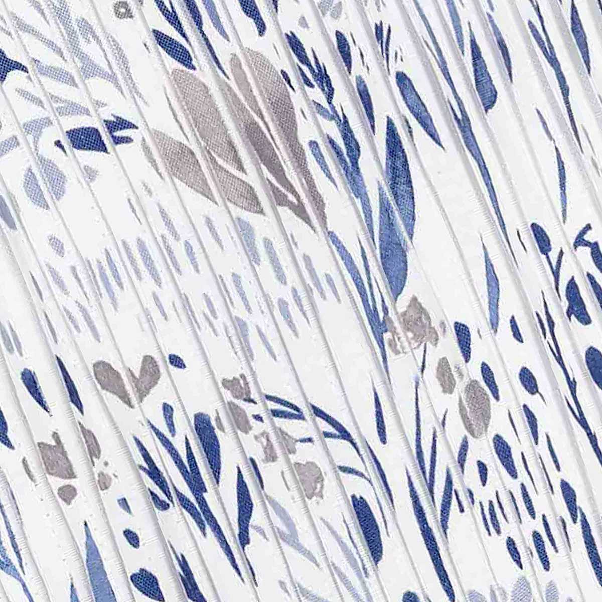 Indigo Muted Garden Throw Pillow, 18"