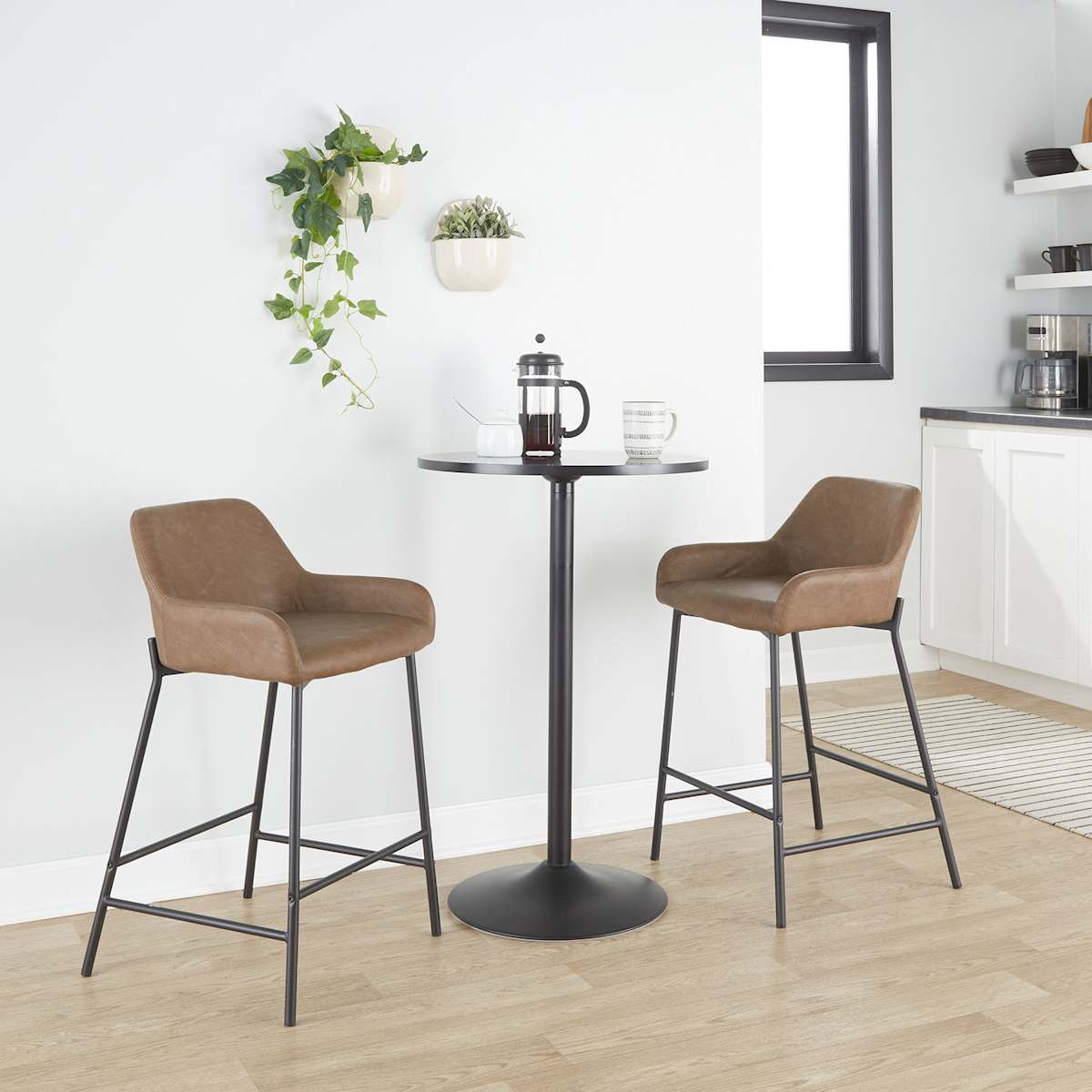Honeybloom Destin Counter Stool Brown | Brown Counter Stool | At Home