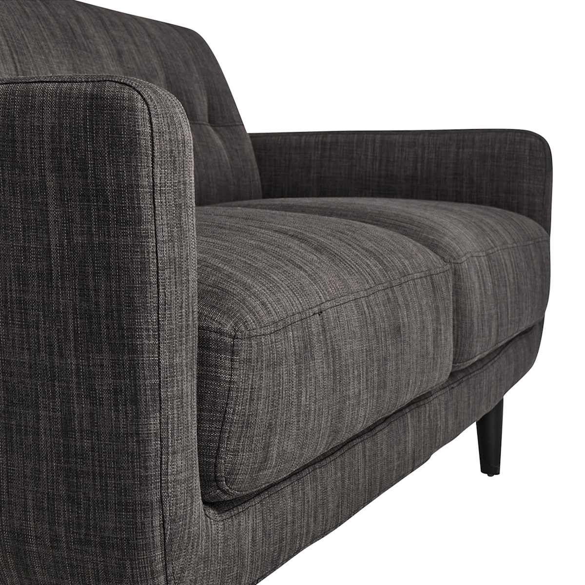 Crosby St. Hadley Tufted Back Sofa Charcoal Grey