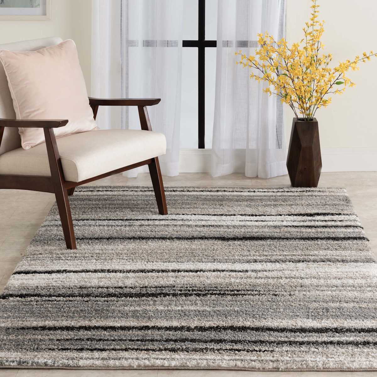 Tulsa Iron Multicolor Shag Area Rug 5x7 | At Home