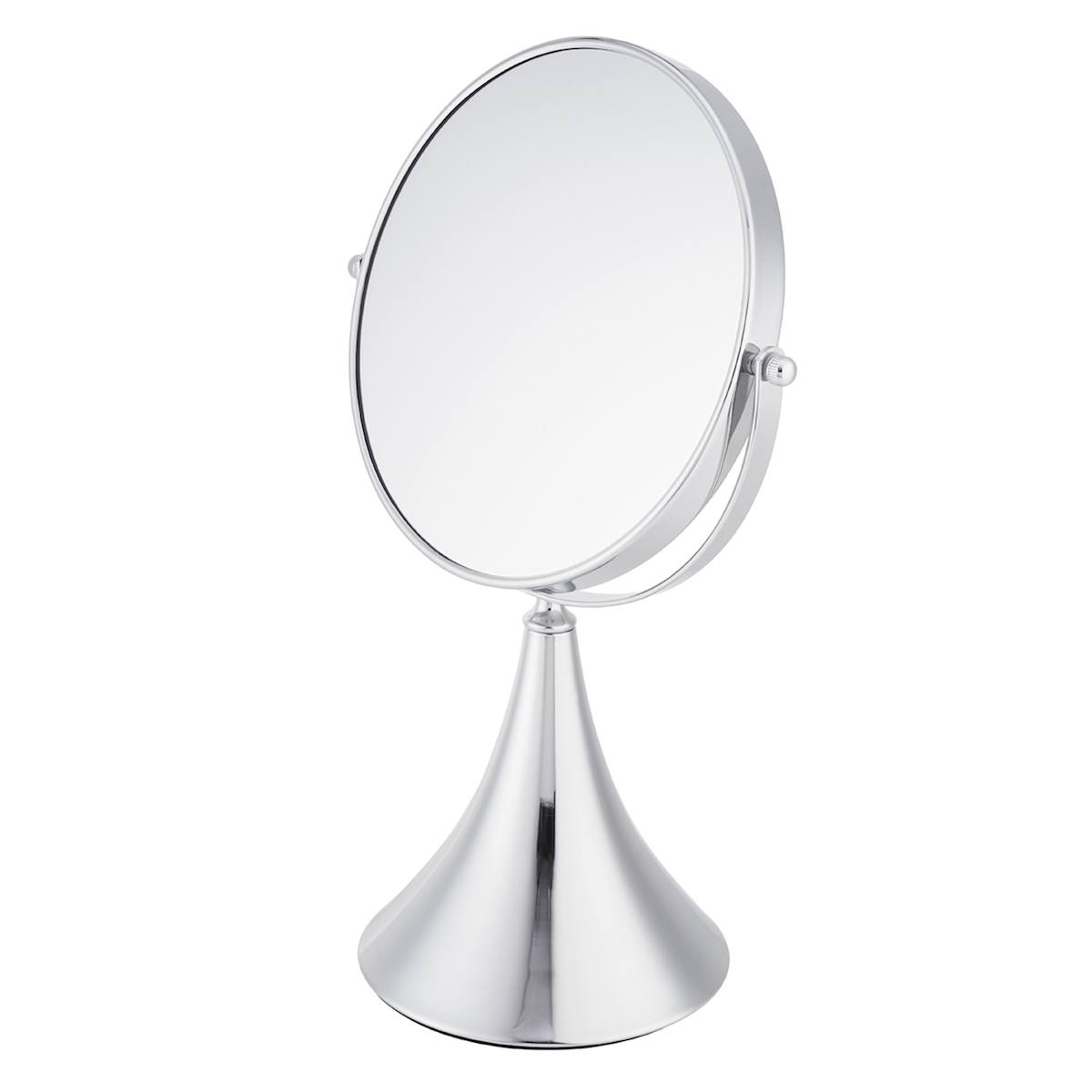 Chrome Round 1X & 3X Table Mirror, 14.1"