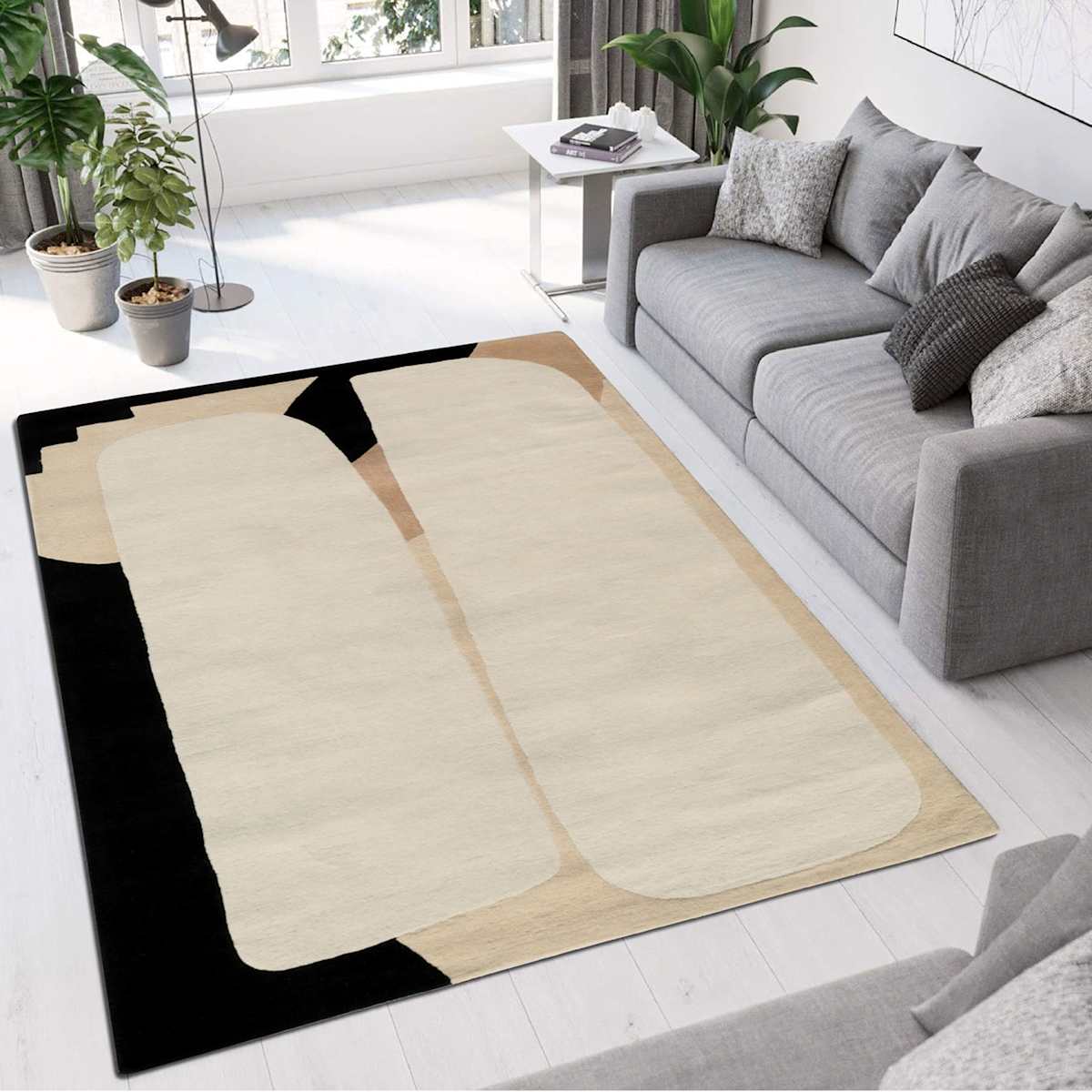 (A485) Genesis Geo Tufted Area Rug, 8x10
