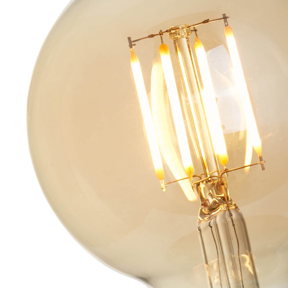 Amber Edison Round Bulb, 1-Pack