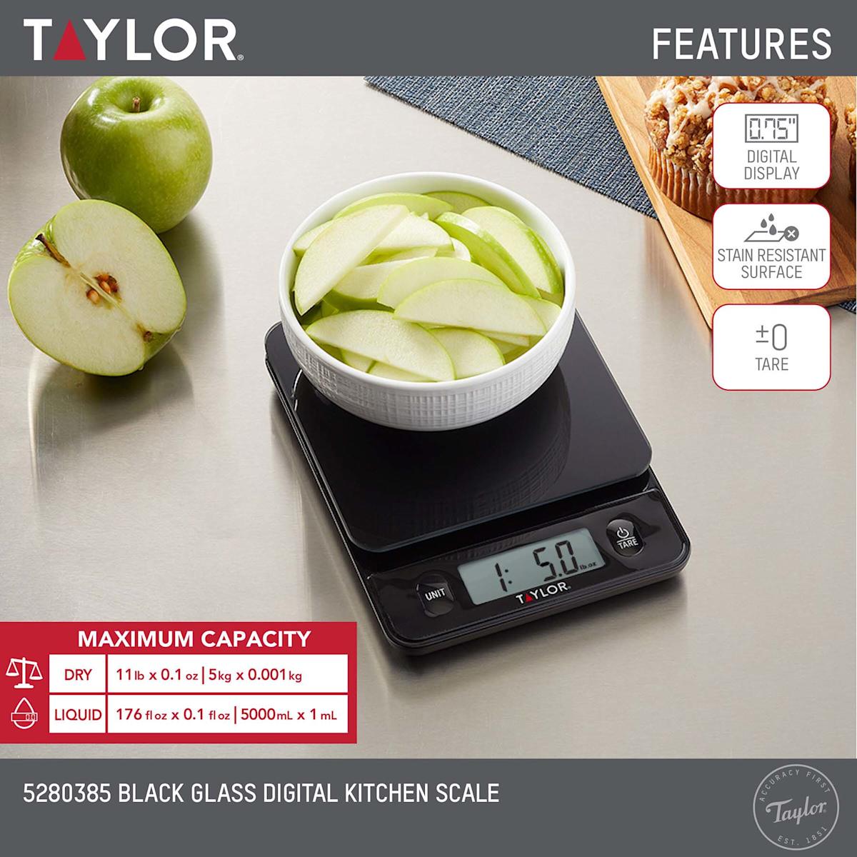 Taylor 11lb Black Digital Scale