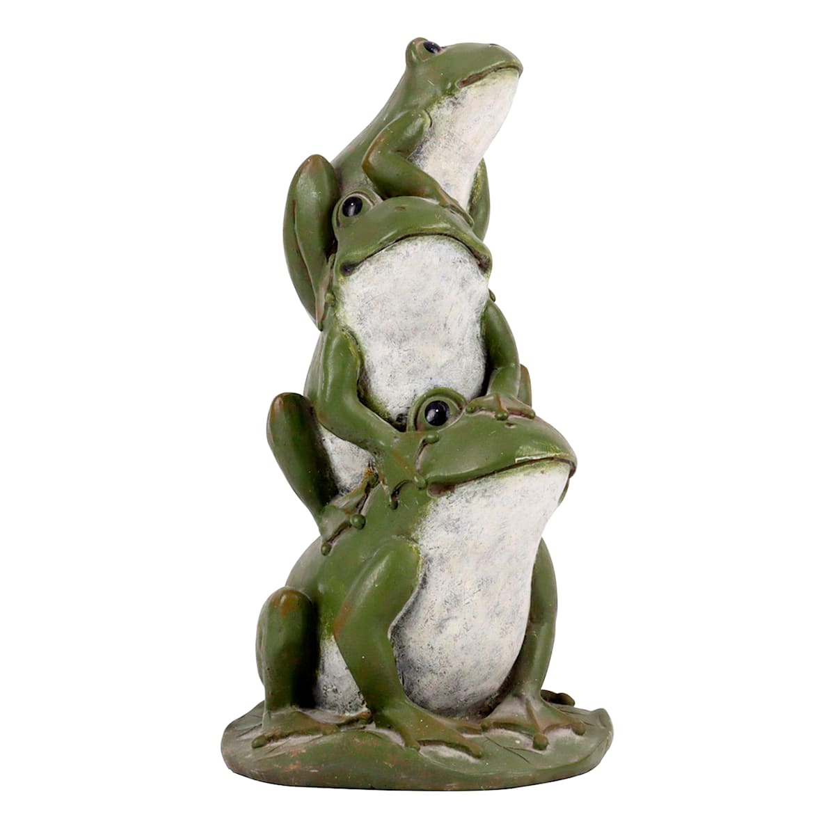 Honeybloom Stacked Frogs Outdoor Garden Statue, 11" | At Home