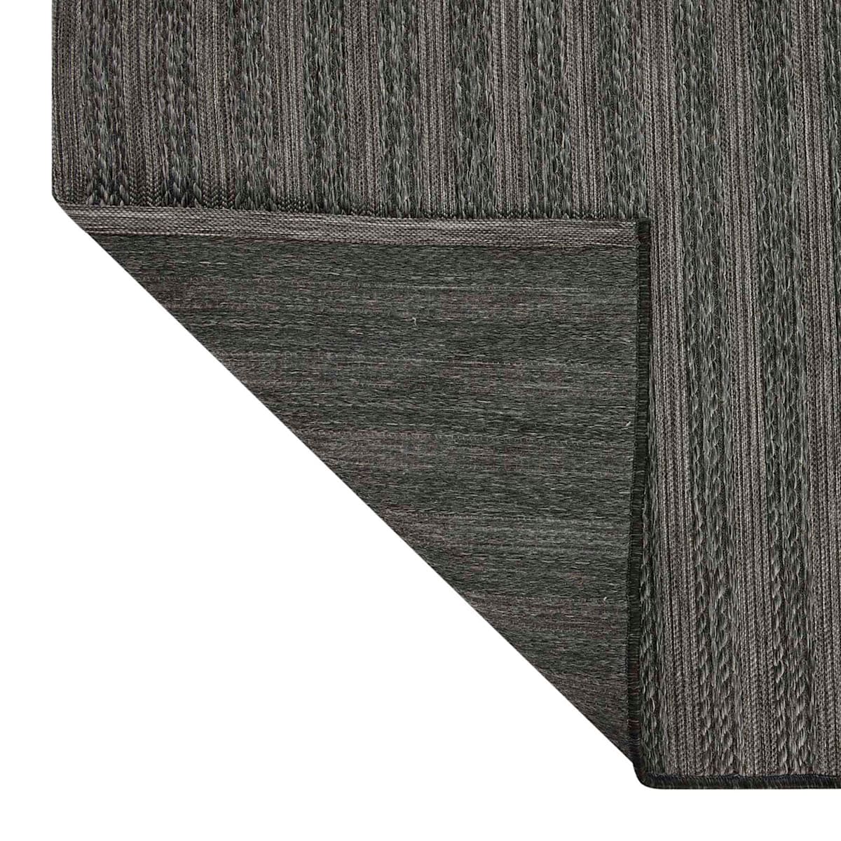 Textured Charcoal Outdoor Rug 5x7 | At Home