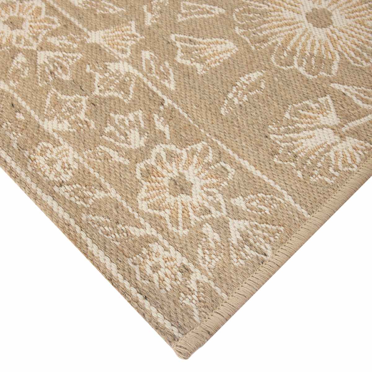 Tan Floral Tapestry Rug, 27x45 | At Home