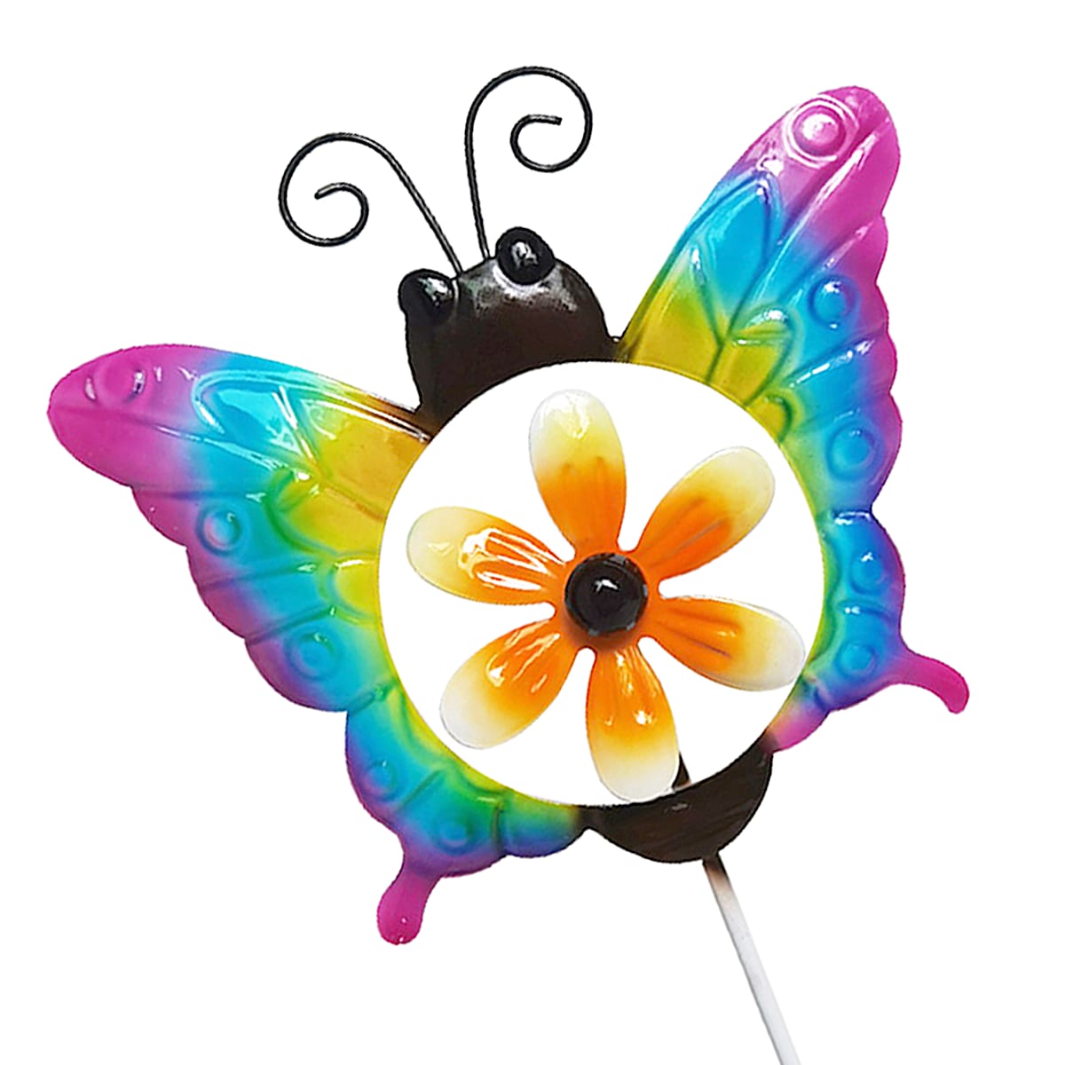 Butterfly with Windmill Yard Pick, 21" | At Home