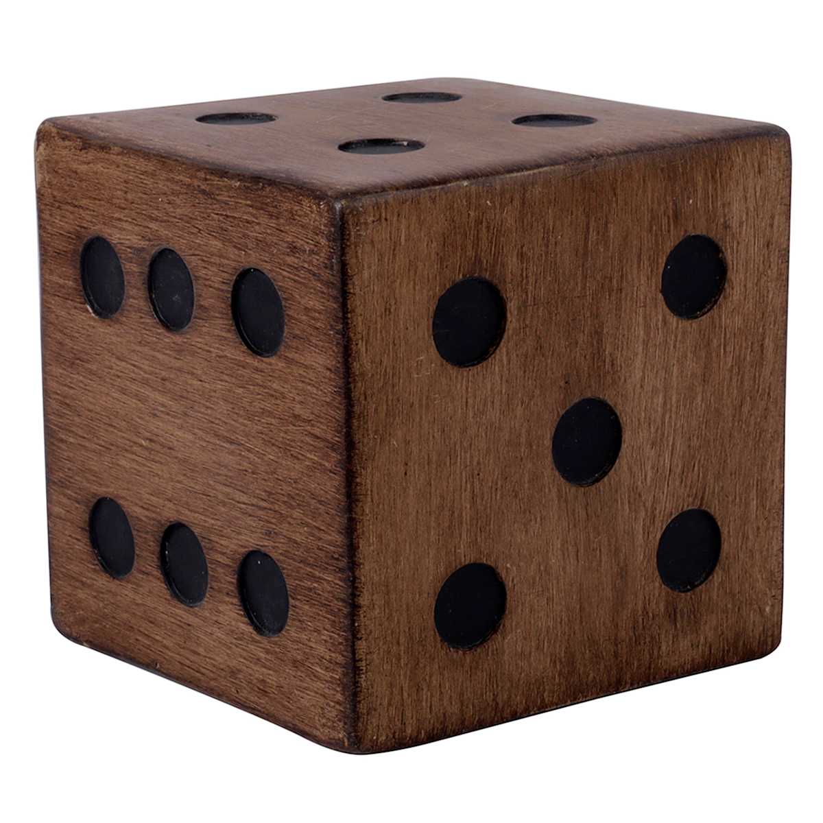 Natural Wood Dice, 4"