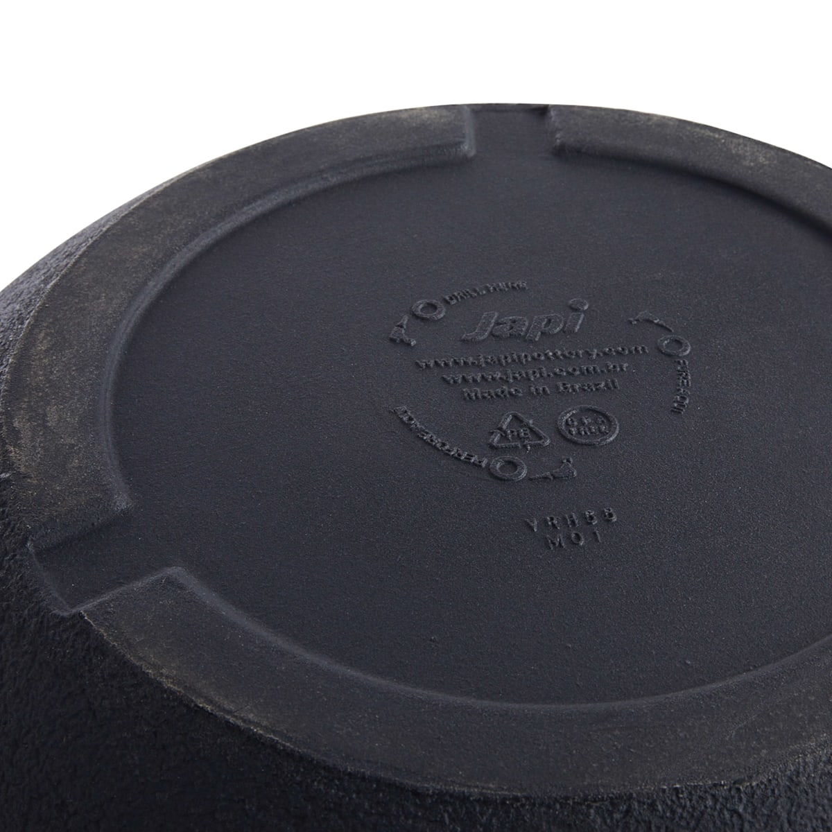 Japi Black Lead Rustic Cask Outdoor Planter, Large | At Home