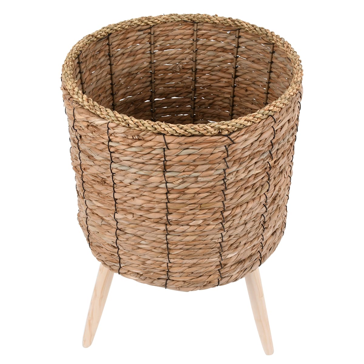 Found & Fable Faux Rattan Planter Stand, Large | At Home