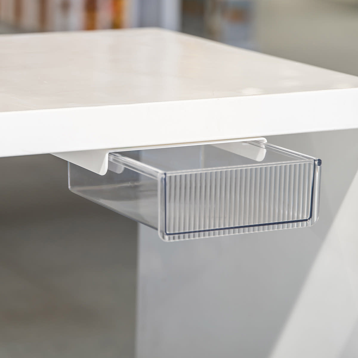 Adhesive Under Desk Storage Drawer Small | At Home