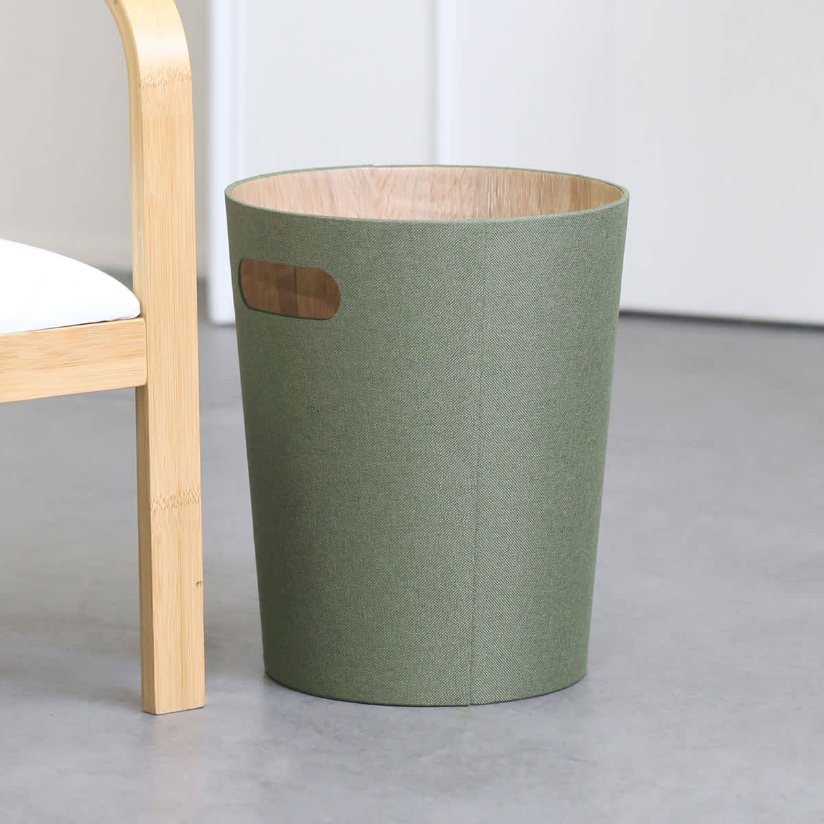 Sage & Wood Round Trash Bin, 12l