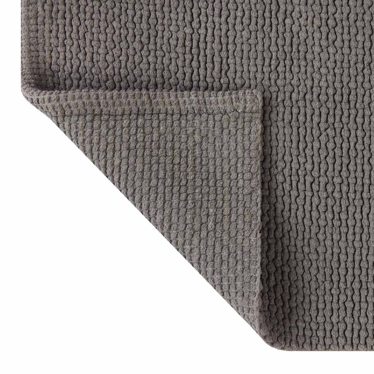 Honeybloom Dark Grey Braided Cotton Bath Rug, 17x24